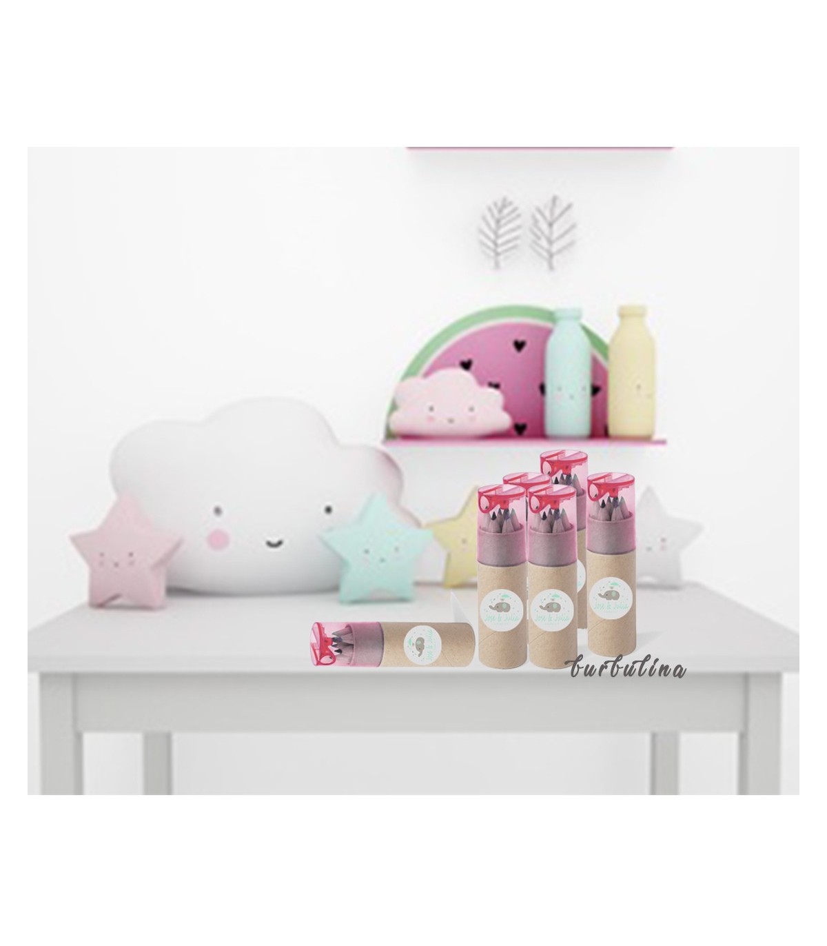 botes lapices de colores personalizados